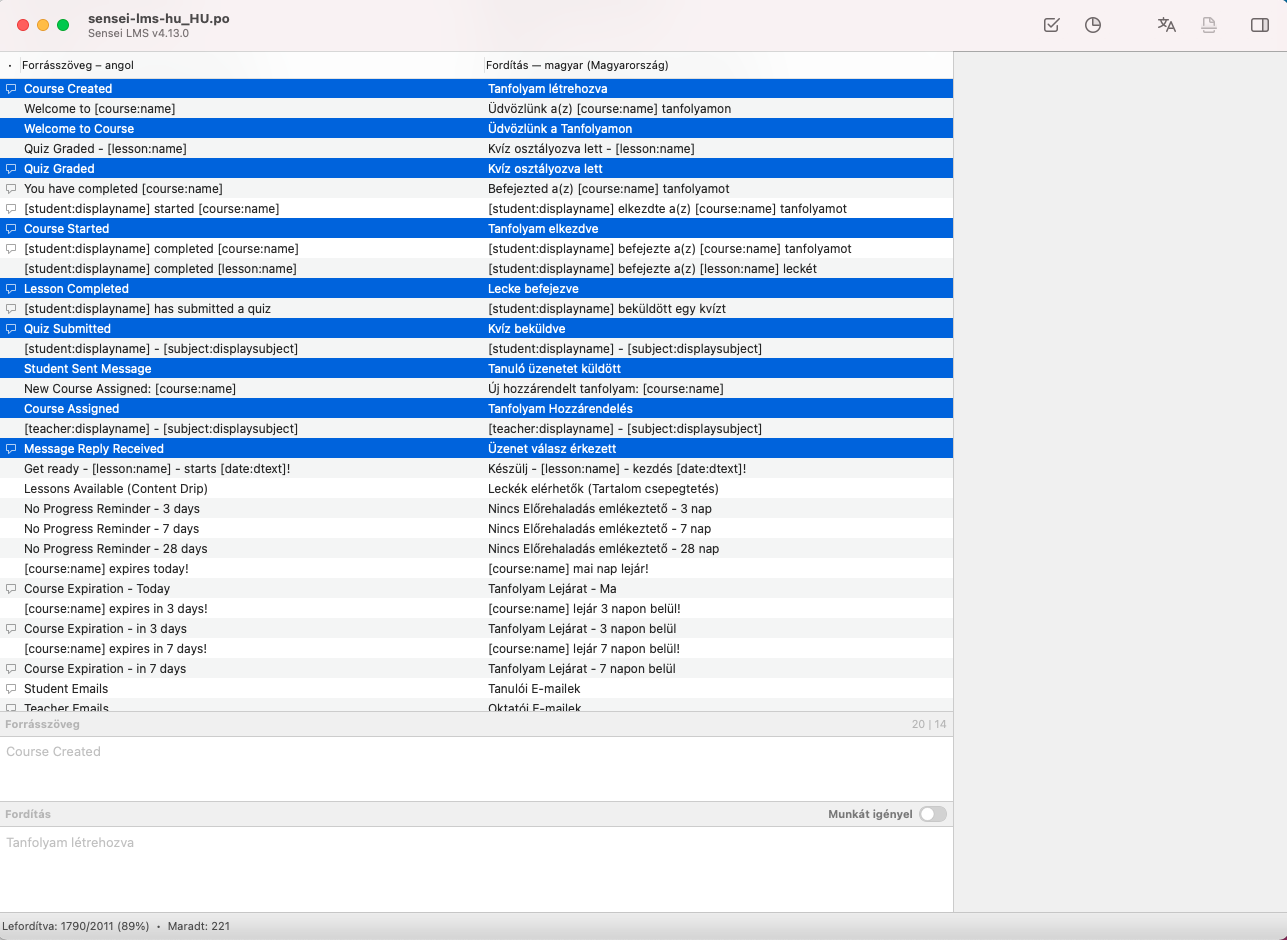 Texts for Email settings cannot be translated · Issue #6770 · Automattic/sensei · GitHub