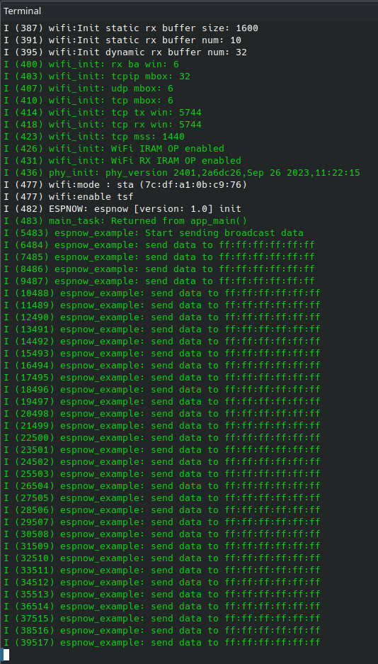 espnow example: task watchdog crashing. no usual abort statement. (IDFGH-11402) · Issue #12540 ...