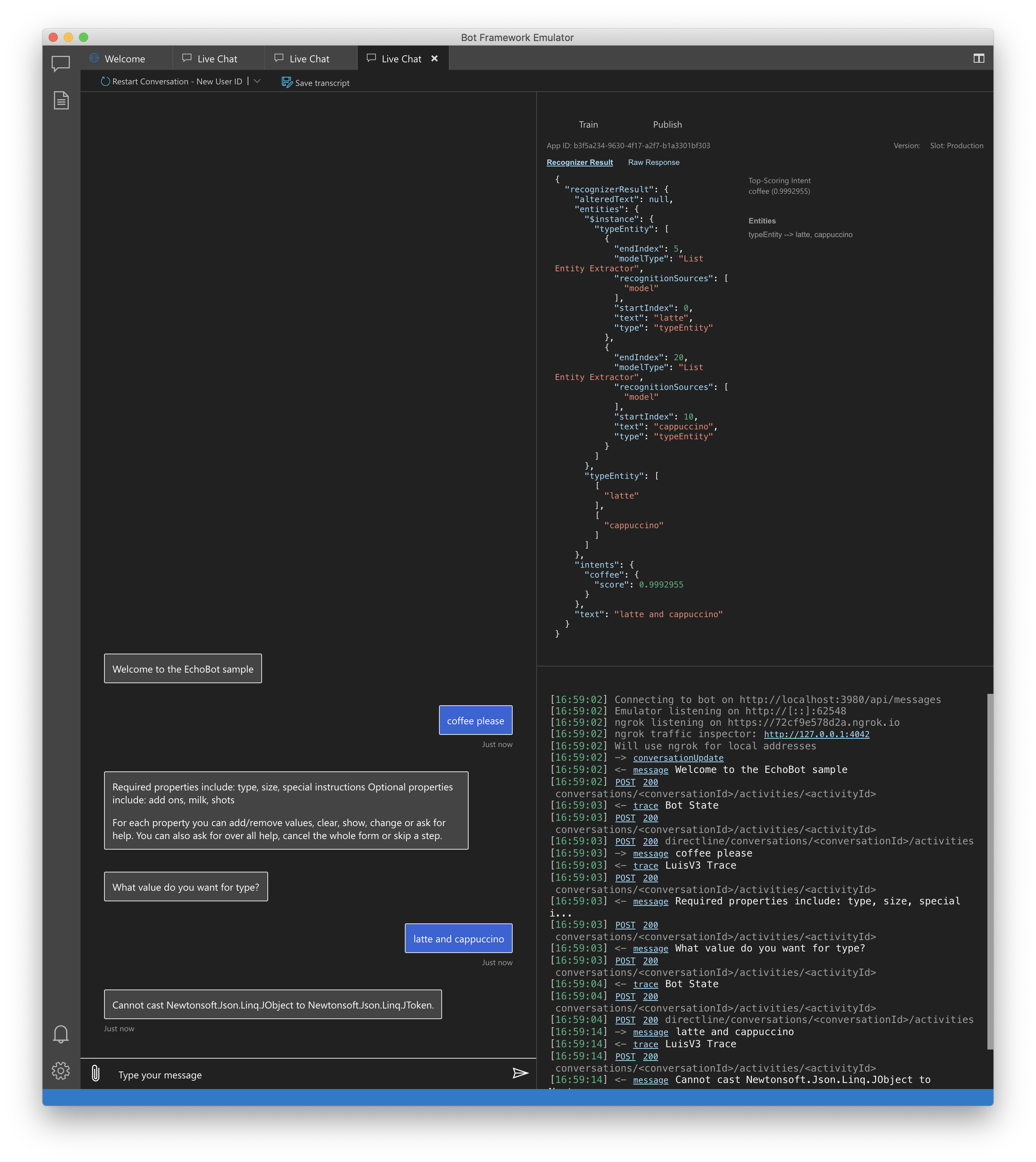 Form dialogs: "Newtonsoft.jsonLinq" error appears in Emulator when changing a property · Issue ...