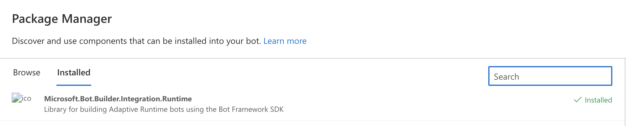 Package Manager page does not list Orchestrator · Issue #6187 · microsoft/BotFramework-Composer ...