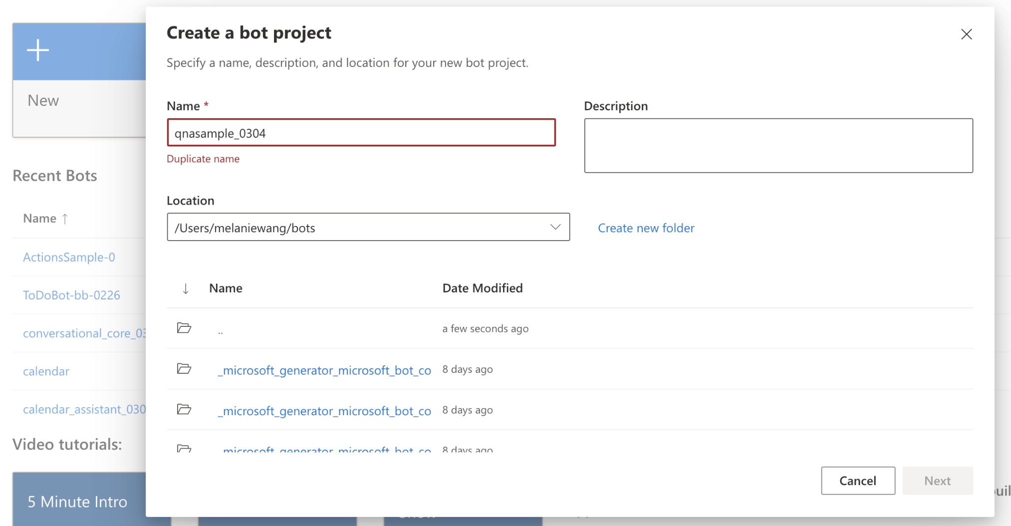 New creation experience: 'generator-qna-bot' fails and leaves empty bot folder behind · Issue ...