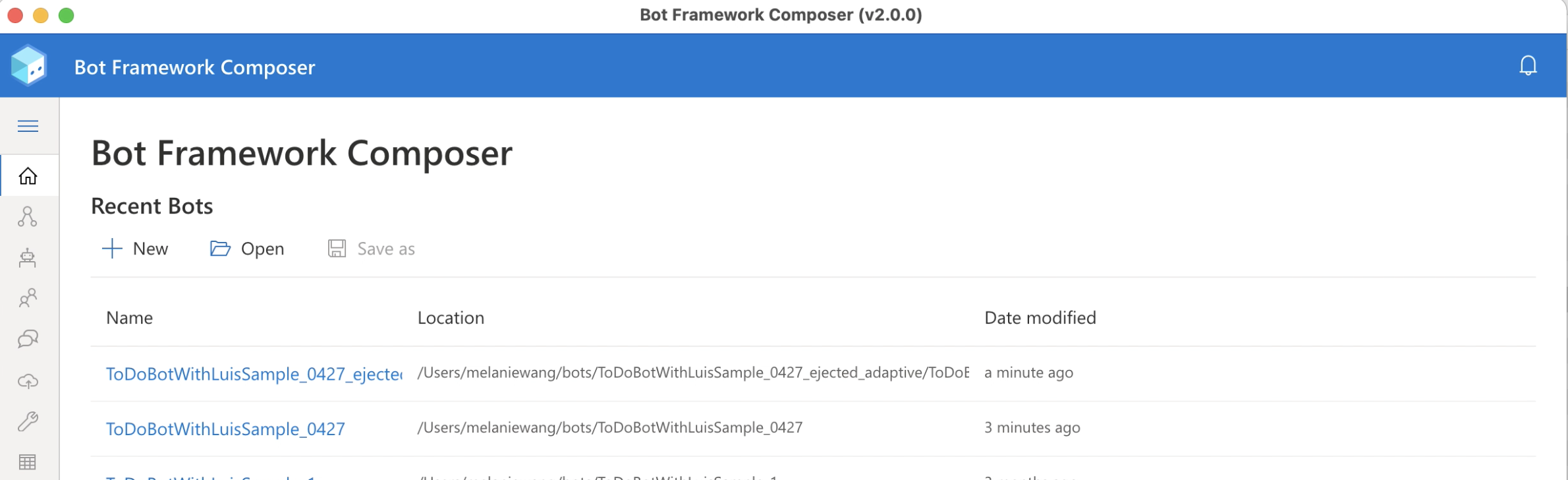 Migration from Composer 1.4 to Composer 2.0 · Issue #7444 · microsoft/BotFramework-Composer · GitHub