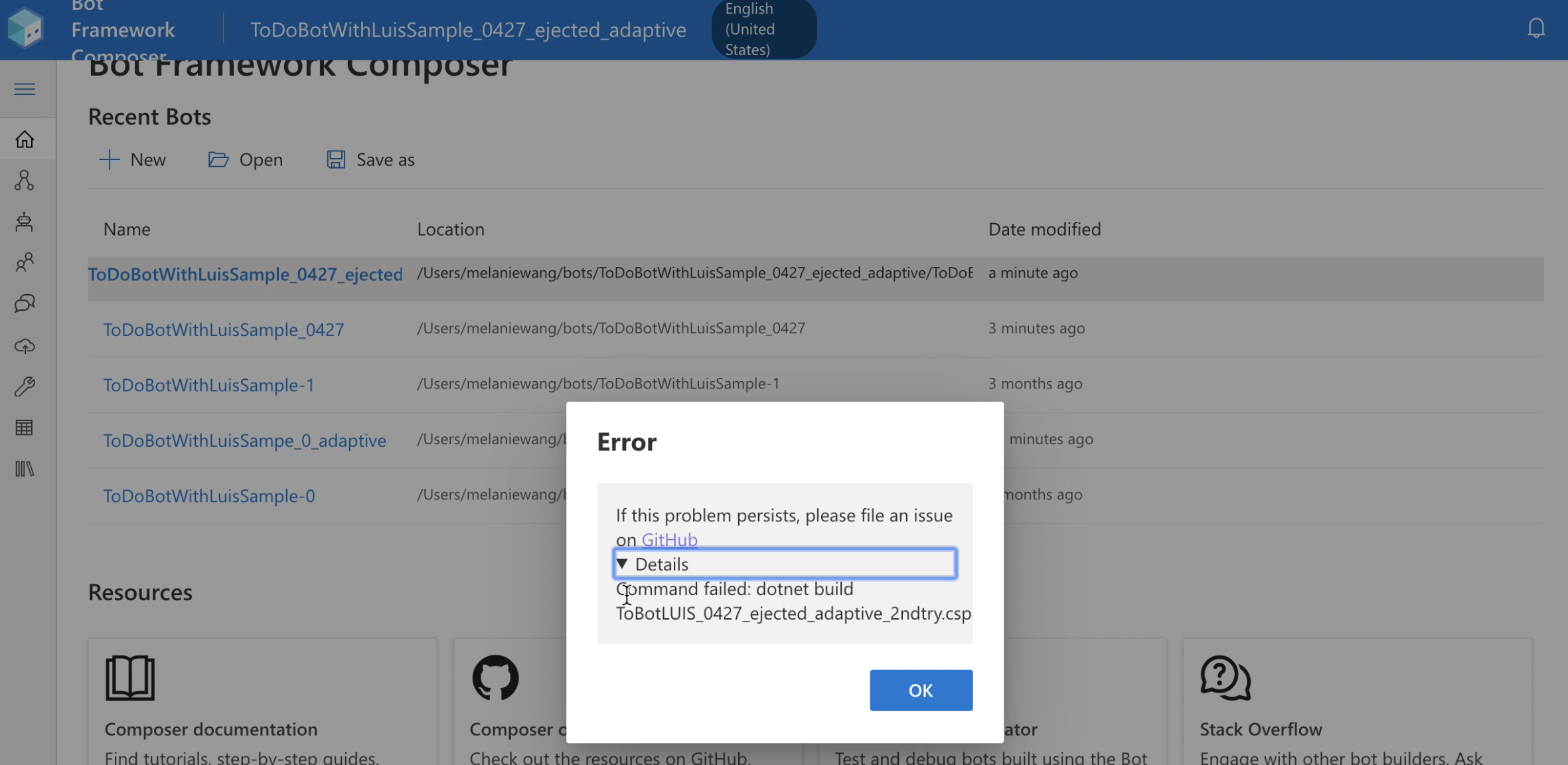 Migration from Composer 1.4 to Composer 2.0 · Issue #7444 · microsoft/BotFramework-Composer · GitHub