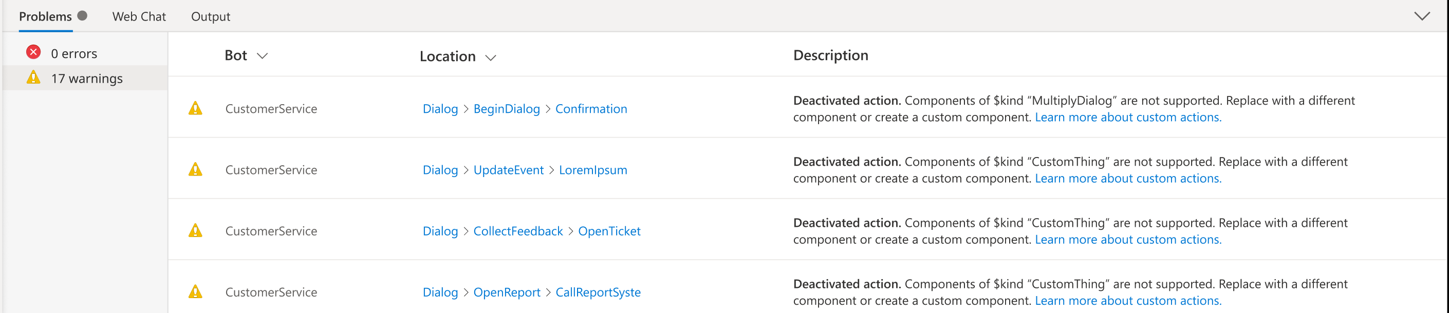 Errors converting bot from 1.4 to adaptive runtime · Issue #7373 · microsoft/BotFramework ...