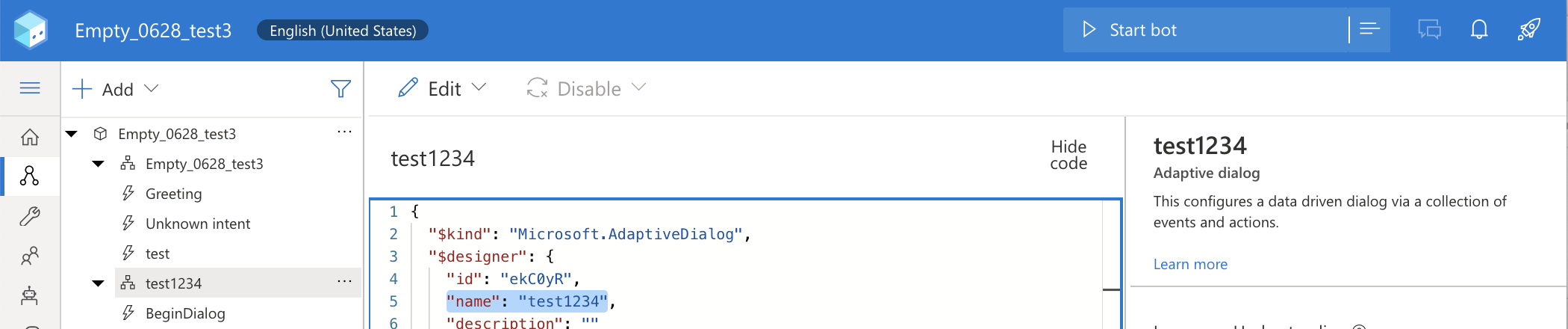 Ability to rename Dialogs · Issue #1741 · microsoft/BotFramework-Composer · GitHub