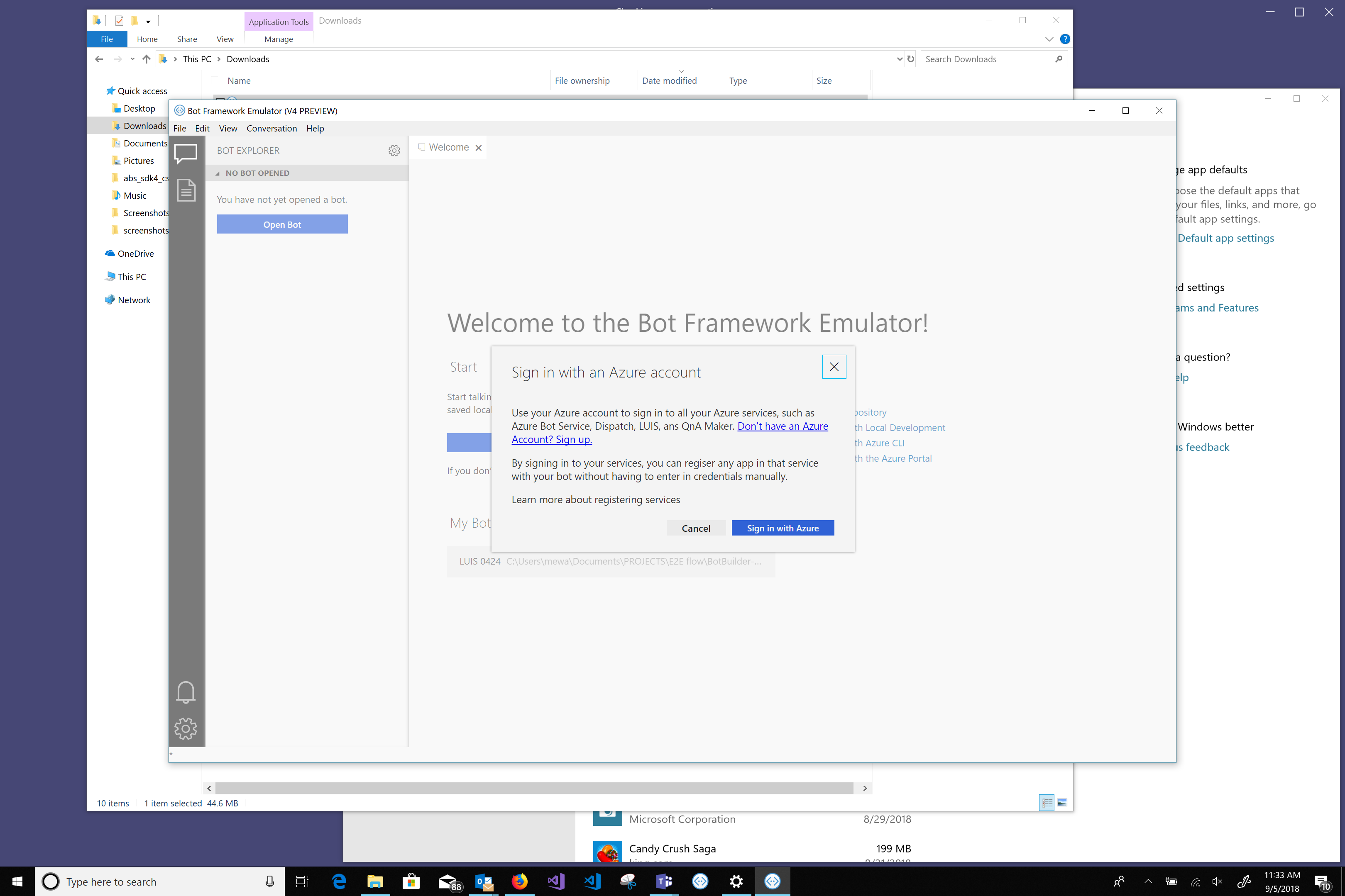 Sign in to Azure fails · Issue #809 · microsoft/BotFramework-Emulator · GitHub