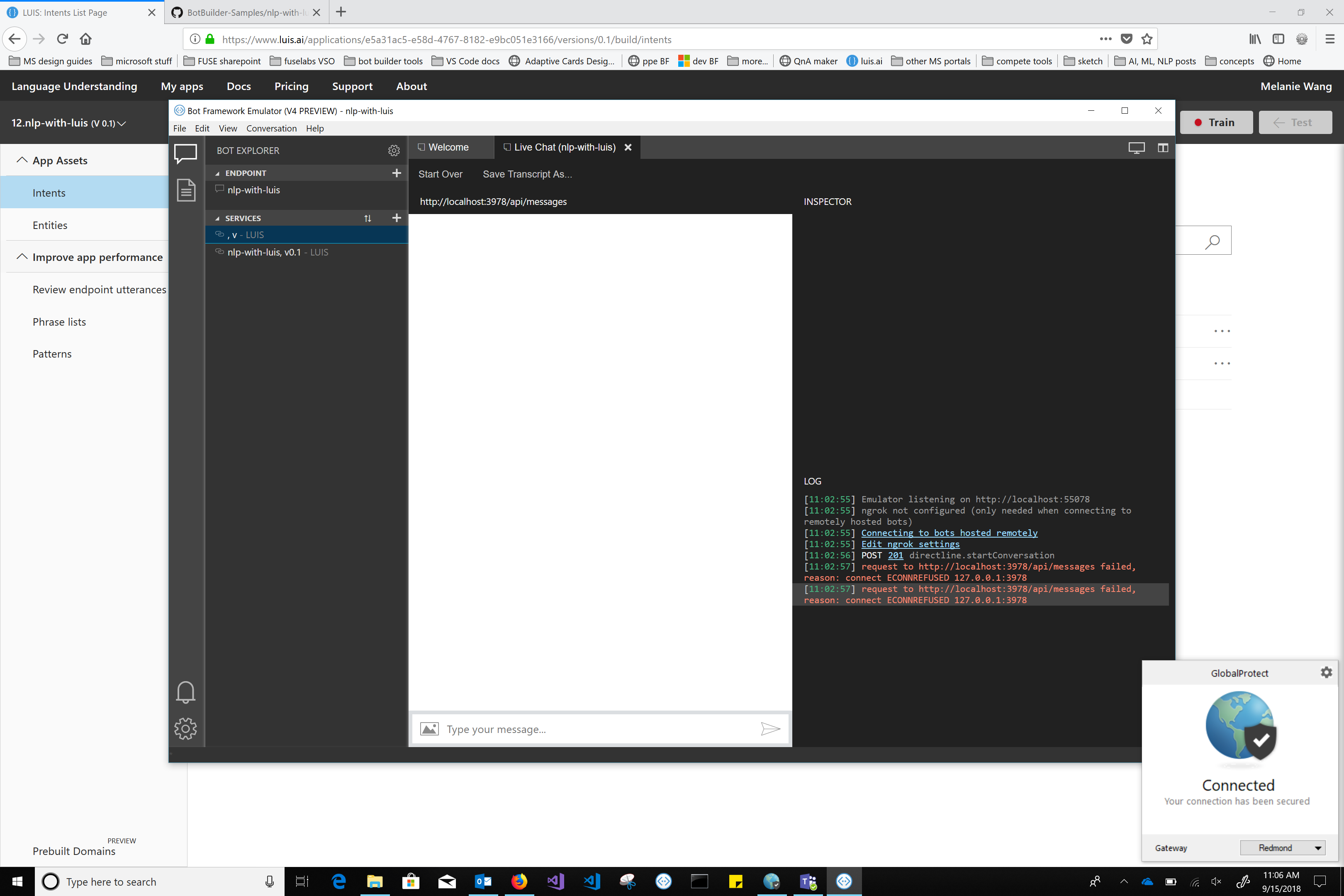 Version 4.0.15-alpha not submit LUIS application · Issue #738 · microsoft/BotFramework-Emulator ...
