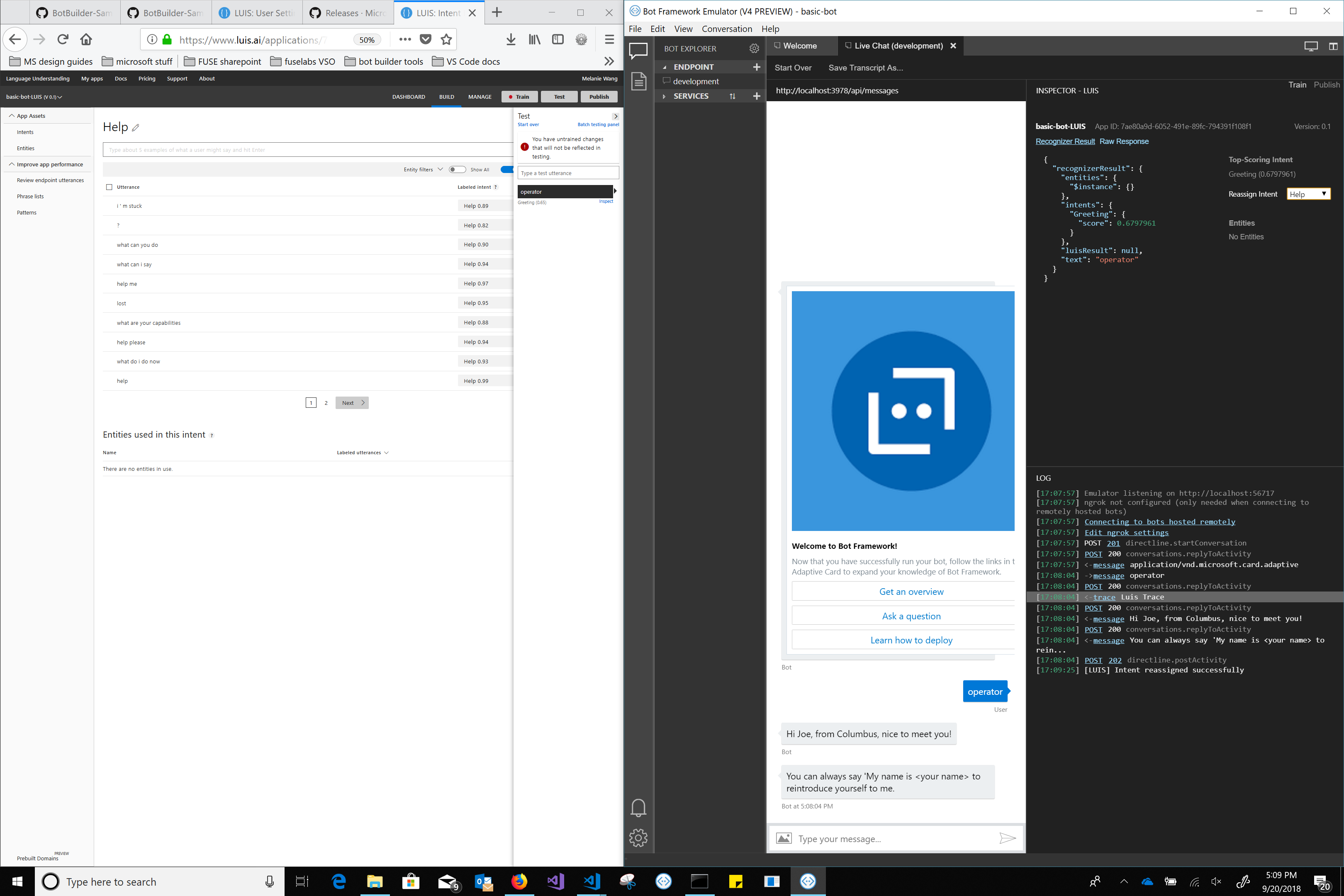 Emulator: LUIS inspector, TRAIN spinner doesn't stop and PUBLISH stays disabled · Issue #920 ...