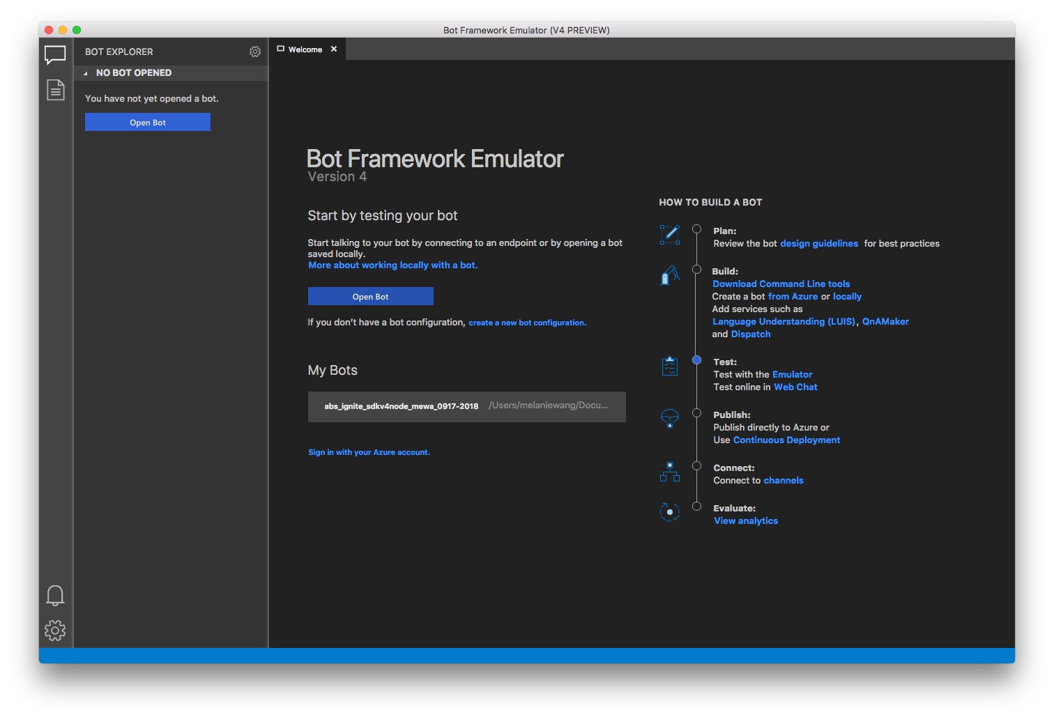 Emulator: Transcripts not saved in "transcripts" folder do not automatically appear in side nav ...