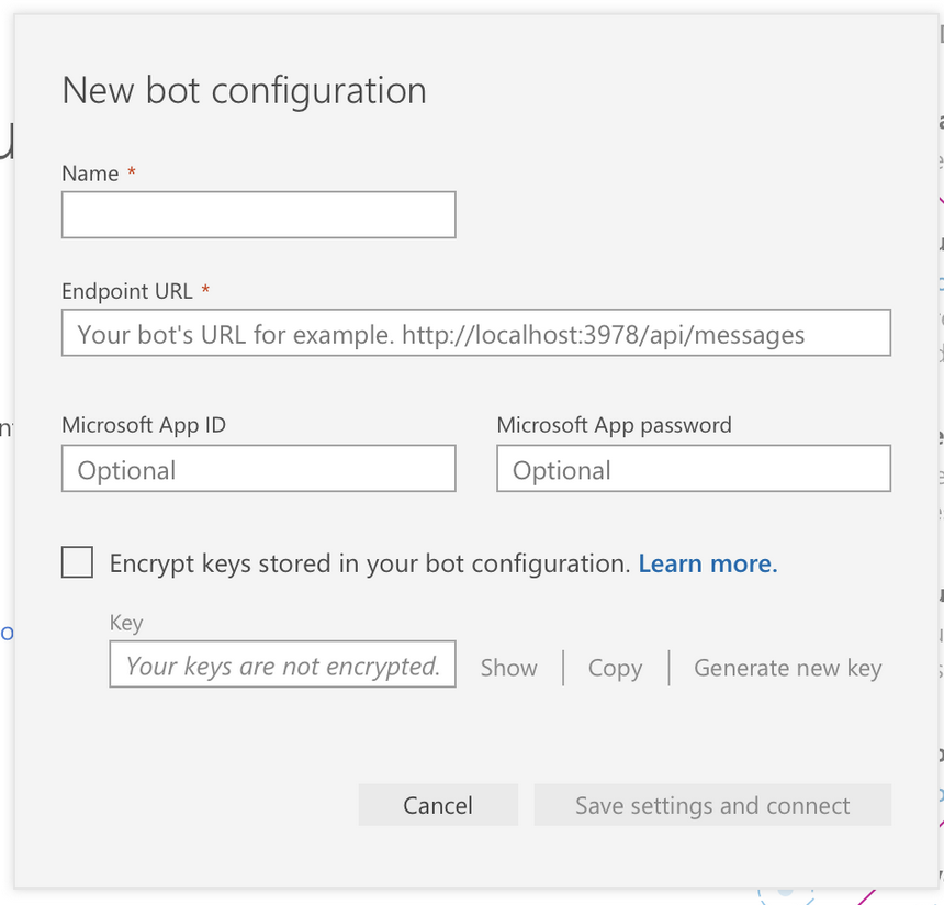 Create and manage ABS endpoints via Login UI (vs modal) · Issue #594 · microsoft/BotFramework ...