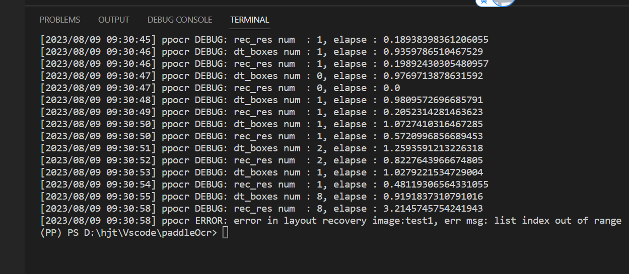 Pdf转docx报错 Err Msg List Index Out Of Range · Issue 10580 · Paddlepaddlepaddleocr · Github