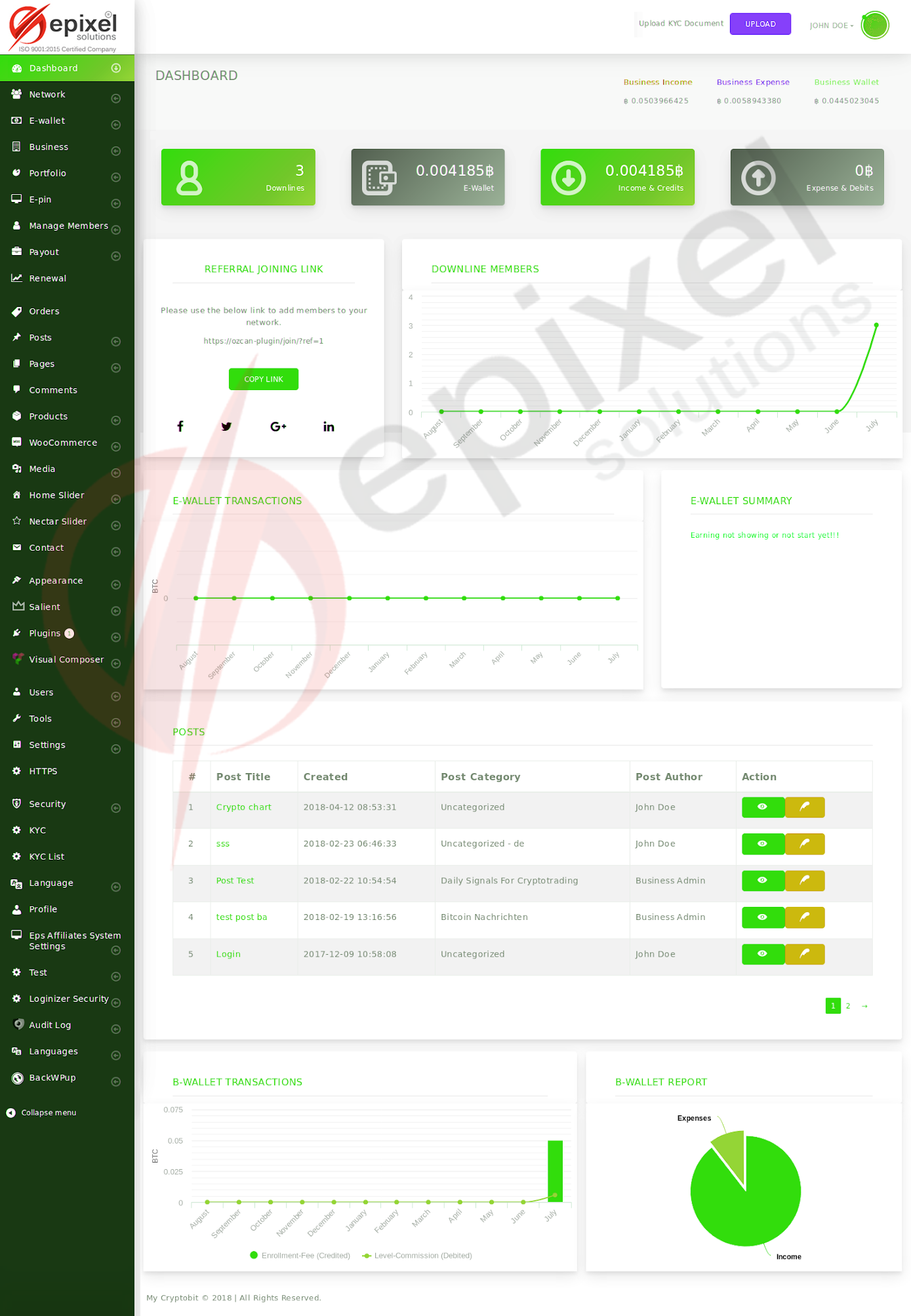 GitHub - epixel-solutions/Epixel-WordPress-Matrix-MLM-Plugin: Fully manageable MLM back office ...