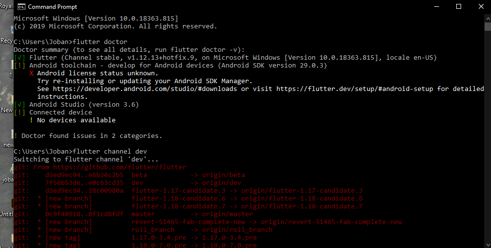 Error While Installing And Running Command Prompt · Issue 56184