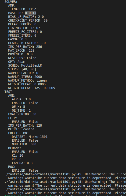 unable to reproduce the baseline results with 4 gpus · Issue #483 · JDAI-CV/fast-reid · GitHub
