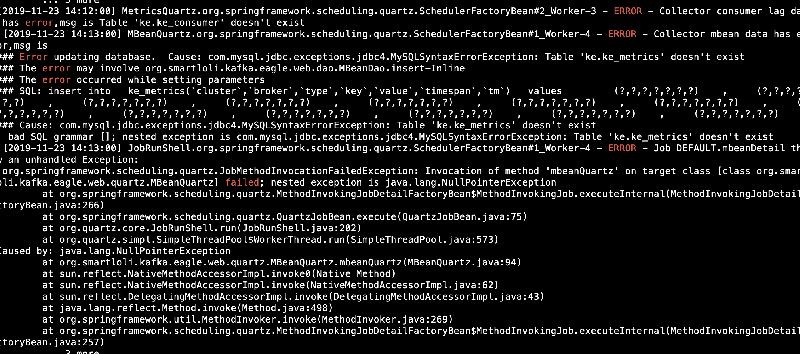 1.4使用mysql驱动一直提示table不存在 · Issue #269 · smartloli/EFAK · GitHub