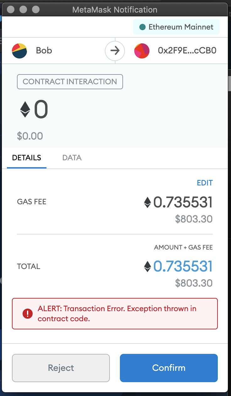 Abnormally high gas fee triggered in Metamask on YFI > BNT swap · Issue #807 · bancorprotocol ...