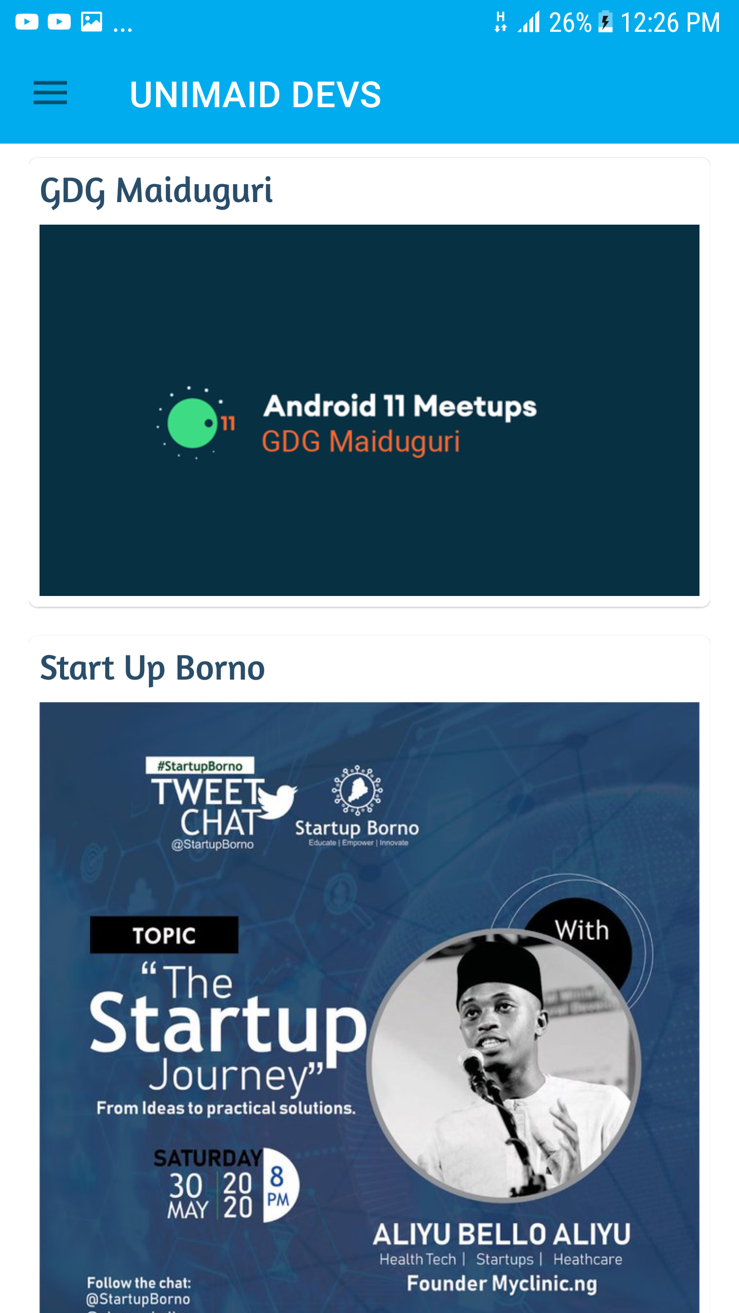 GitHub - mikailyusuf/UNIMAID_DEVS: An android app to help developers within and around maiduguri ...