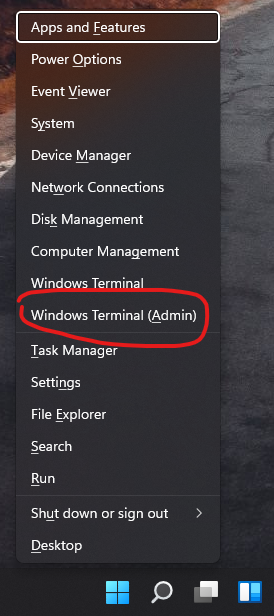 Underline Keyboard Shortcut for Windows Terminal in Administrator mode ...