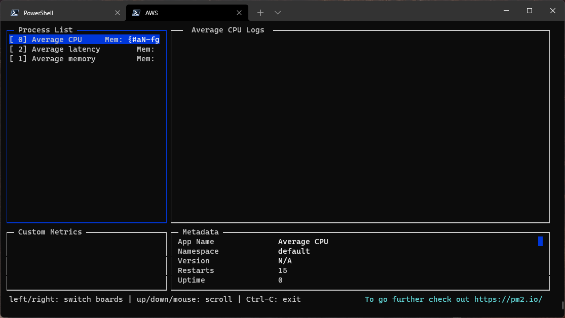 PM2 Monit feature not working with Windows Terminal. · Issue #12146 · microsoft/terminal · GitHub