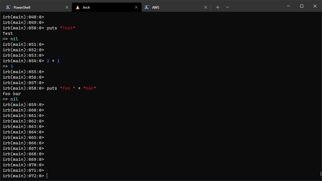 Ruby IRB (REPL) screen wrap around to first line when hitting bottom of screen · Issue #12283 ...