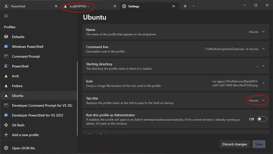 Wsl Instances Wont Display The Tab Title Set In Sui · Issue 12323 · Microsoftterminal · Github