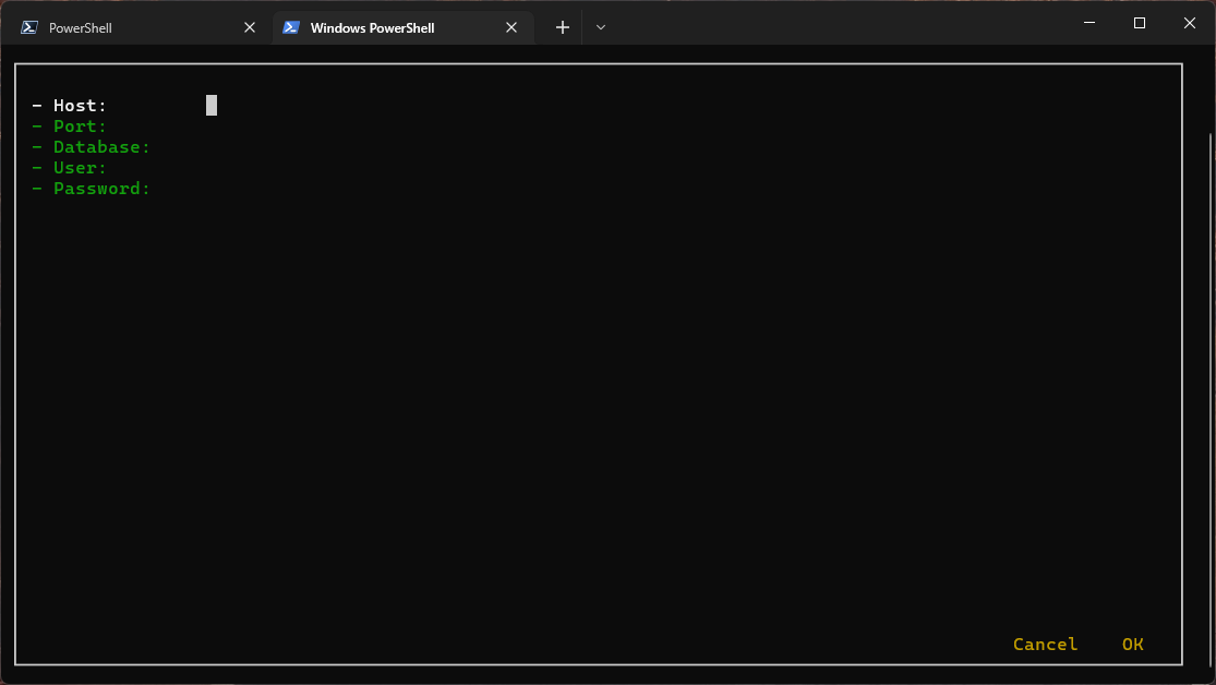 Text user interface looks distorted when run from PowerShell or Cmd ...