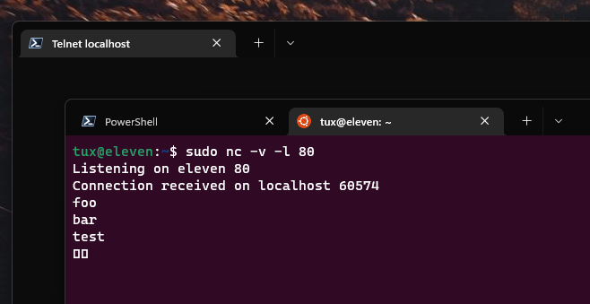 Telnet Localhost ubuntu · Issue #8396 · microsoft/WSL · GitHub