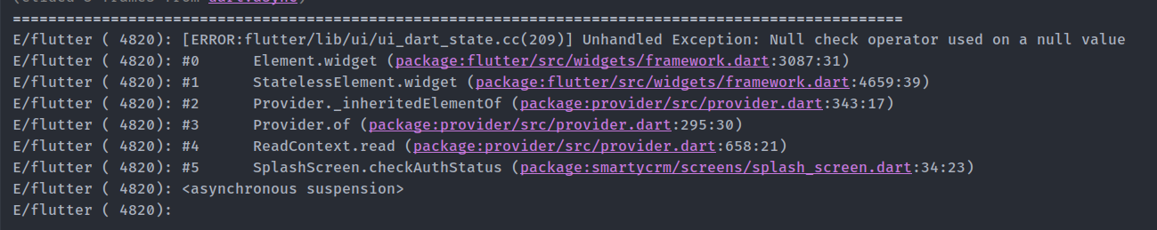 context.read sometimes returns null · Issue #733 · rrousselGit/provider · GitHub