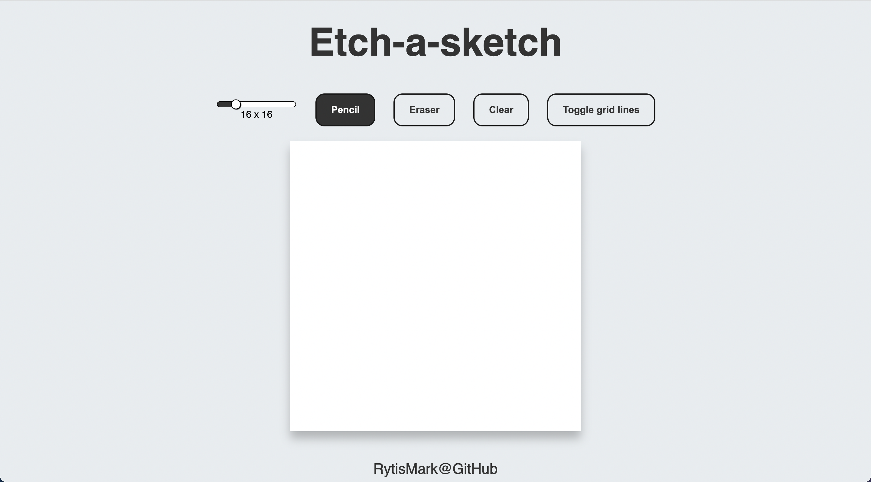 Github Rytismarketch A Sketch An Etch A Sketch Imitation Where You Get A Customizable Board 