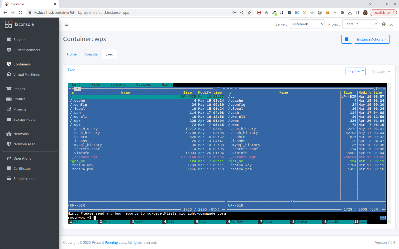 Correct calculation of the with for Terminal.resize(). · Issue #5 · PenningLabs/lxconsole · GitHub