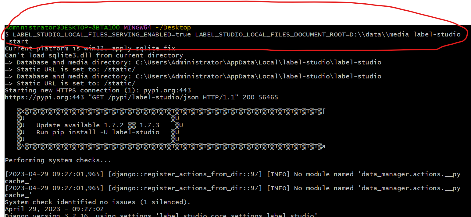 Label Studio can't load image from local storage on Windows 11 · Issue #4121 · HumanSignal/label ...