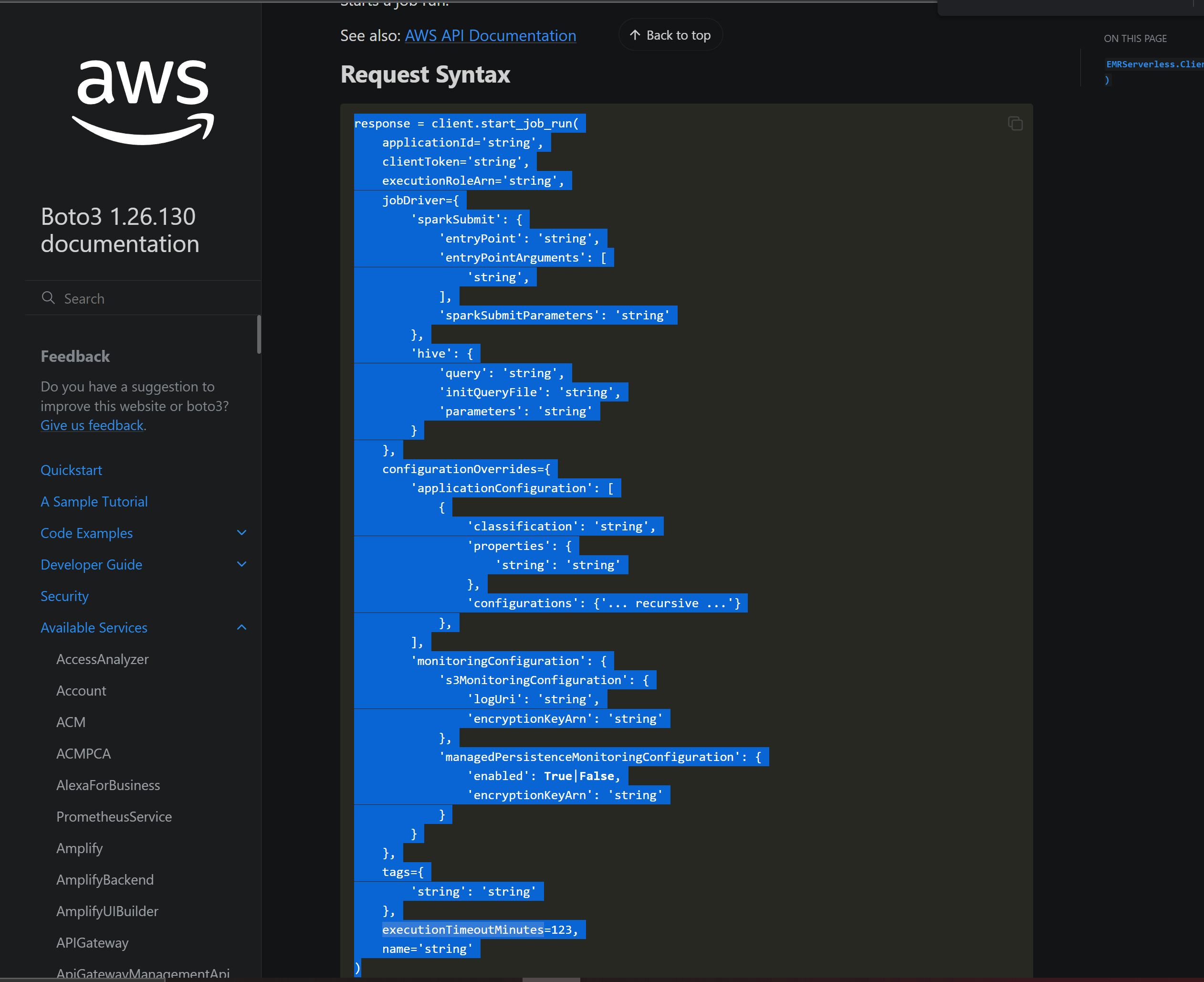 EMR Serverless Adding Option to Boto3 for Glue Catlog · Issue #53 · aws ... EMR Serverless Adding Option to Boto3 for Glue Catlog · Issue #53 · aws ...