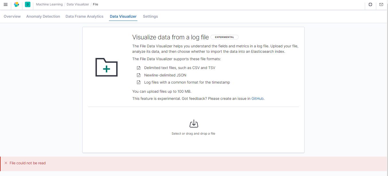 Ml Error In Experimental File Data Visualizer V790 But Works In V770 For Csv File