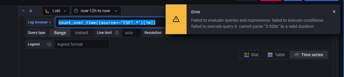 Grafana Alert / Loki Source with Long Range Errors out · Issue #48913 · grafana/grafana · GitHub