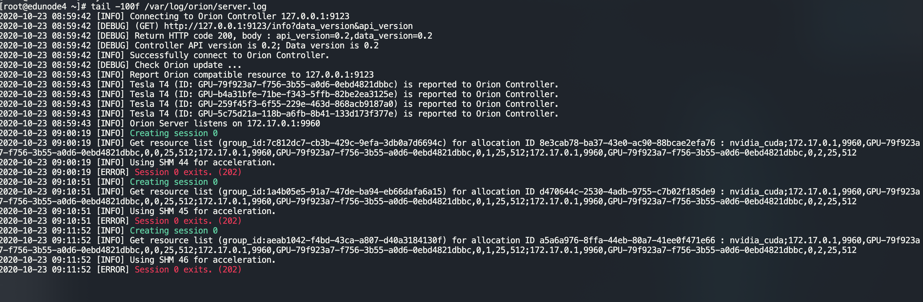 Orion-client Connection to server is broken. · Issue #16 · virtaitech ...