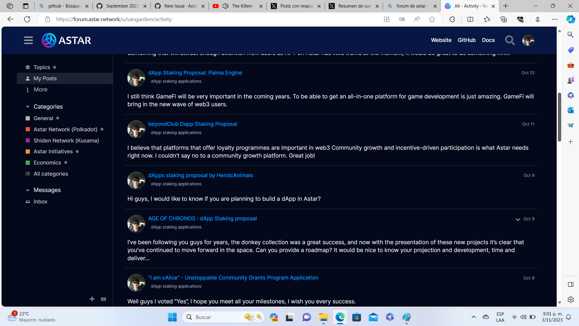 October 2023 Contribution Spanish Community - VAN · Issue #2317 · AstarNetwork/growth-program ...