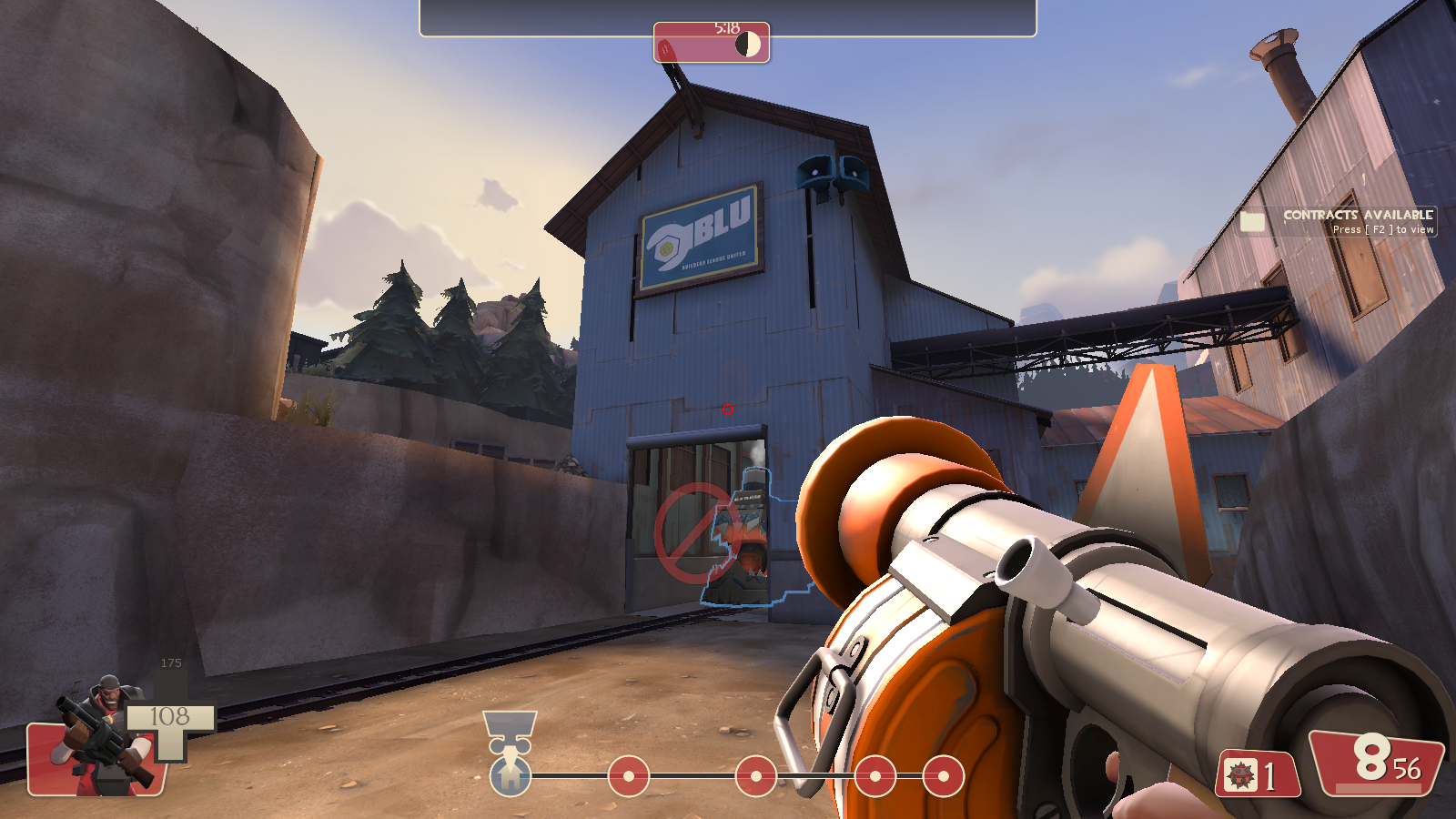 TF2: unclipped spot near blu spawn on Frontier · Issue #3192 ...