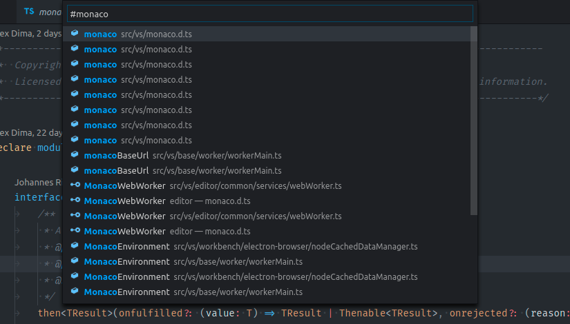 Search symbols showing duplicated results · Issue #28361 · microsoft ...