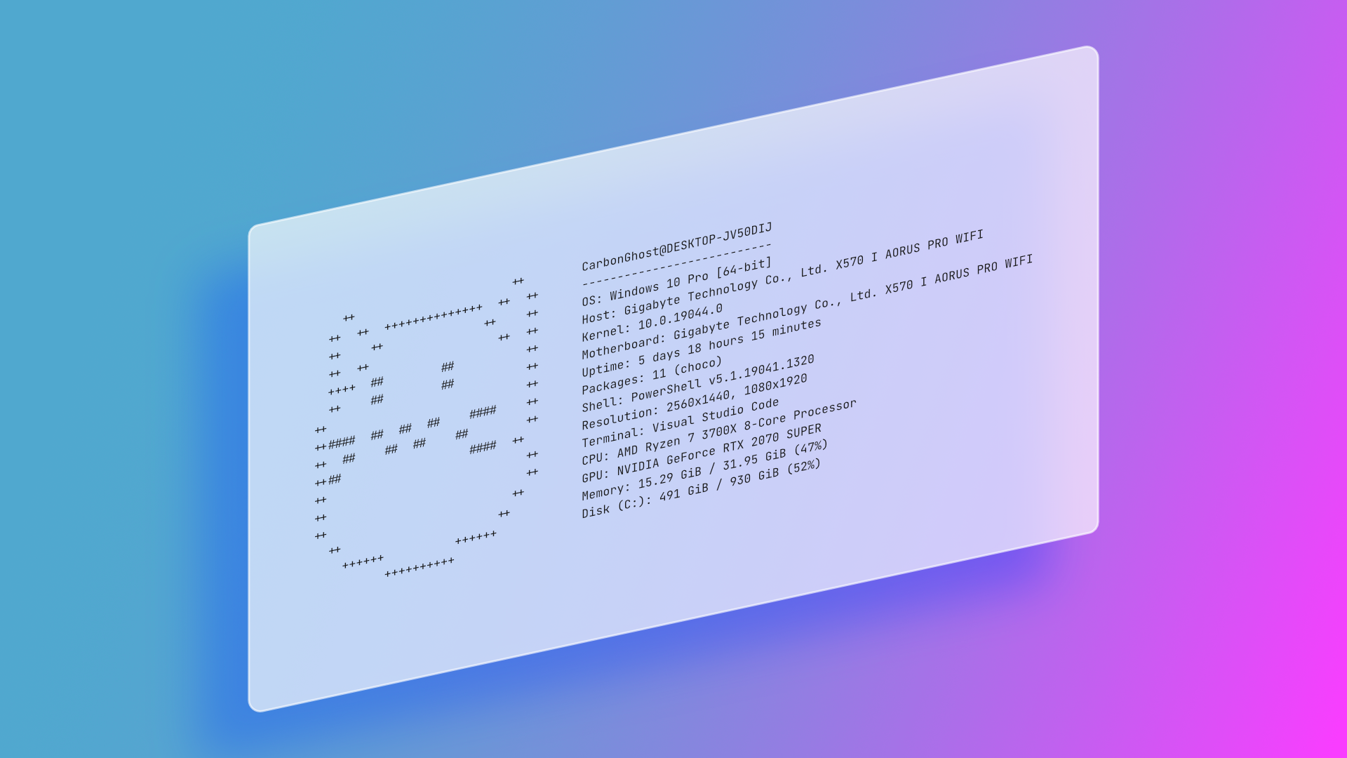 GitHub - CarbonGhost/uwufetch: A fork of the Winfetch utility, adding ...