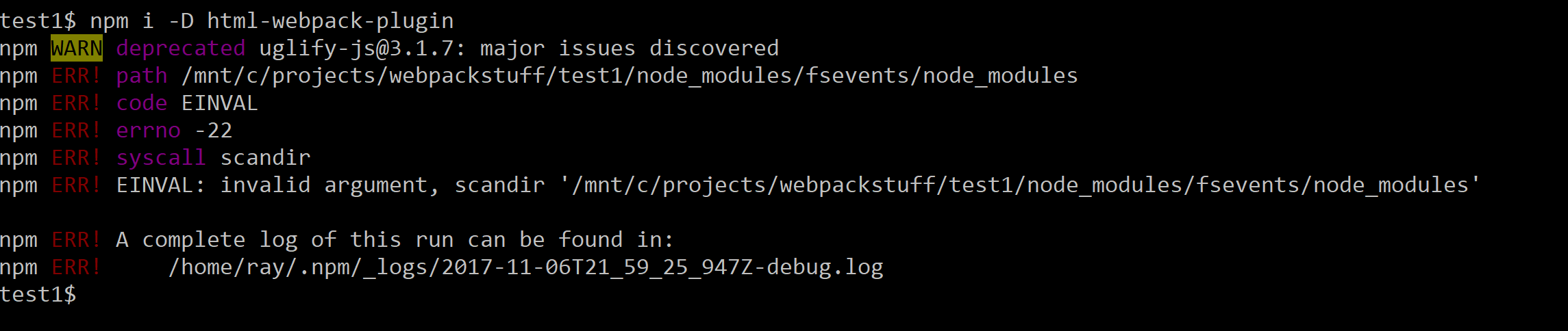 Random npm intall issues · Issue #2640 · microsoft/WSL · GitHub