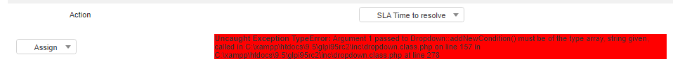 95 Rc2 Dropdownaddnewcondition Must Be Of The Type Array · Issue 7507 · Glpi Project