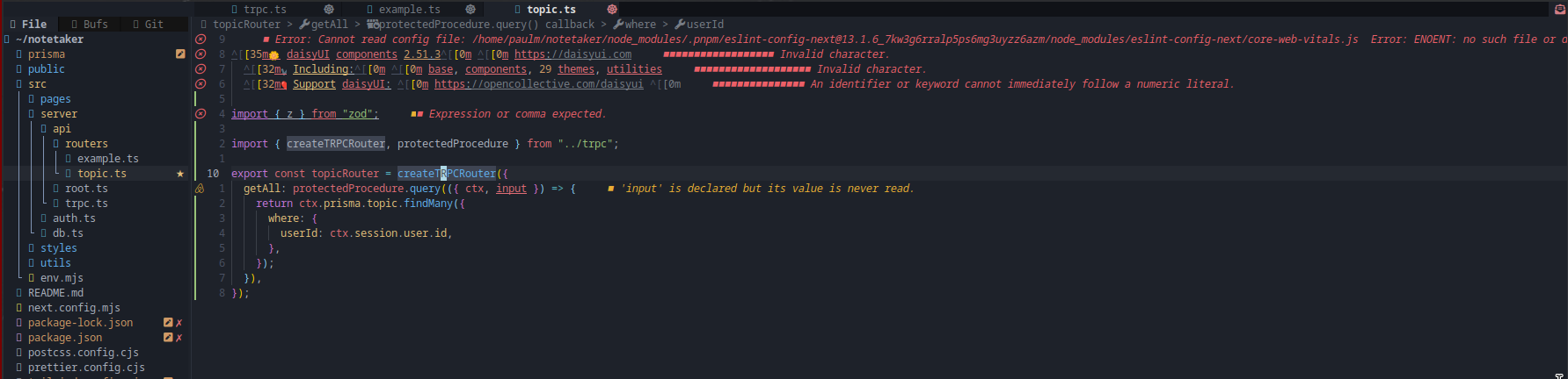 bug: localhost terminal message appearing in code file on save · Issue ...