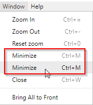 Duplicate Minimize menu item in Window drop-down menu · Issue #15556 ...