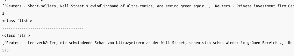 Back Translation For The Augmentation Using Trained Models From Torch