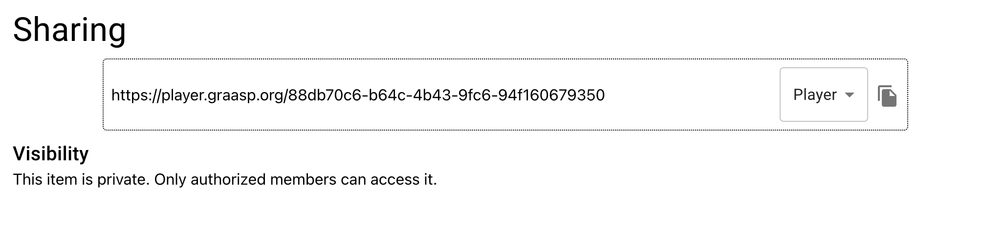 Show "Sharing" menu in `read-only` mode when user is not admin · Issue #556 · graasp/graasp ...