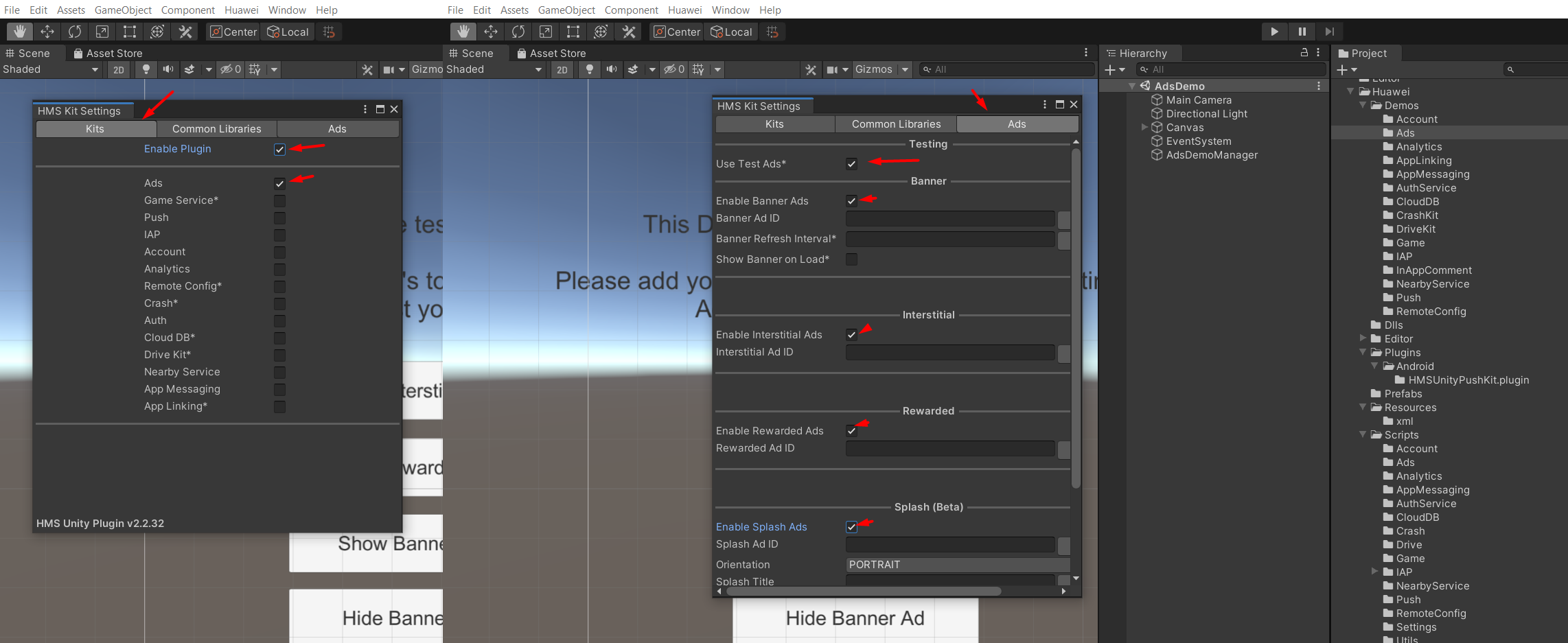 GameObject not creating automatically when i click ads kit · Issue #343 · EvilMindDevs/hms-unity ...