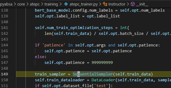 Train Data 一般不是用randomsampler吗？ · Issue 158 · Yangheng95 Pyabsa · Github