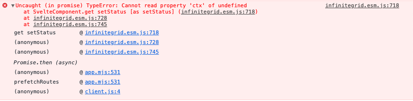 Cannot read property 'ctx' of undefined / at SvelteComponent.get ...