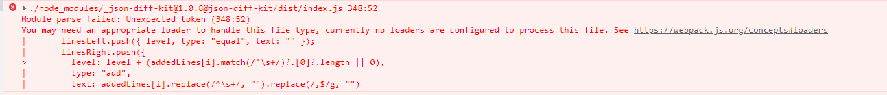 You may need an appropriate loader to handle this file type, currently ...