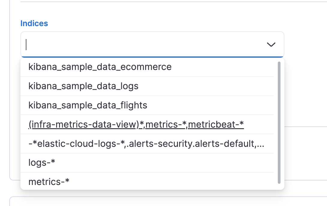 Change the drop list amnd · Issue #146333 · elastic/kibana · GitHub